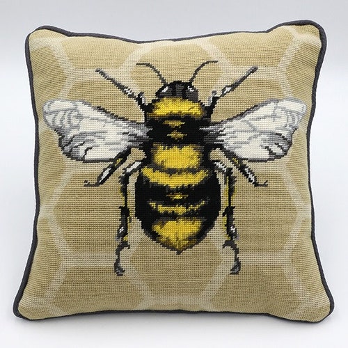 Bee on Honeycomb Tapestry Kit Needlepoint Kit Cushion Front - Etsy UK