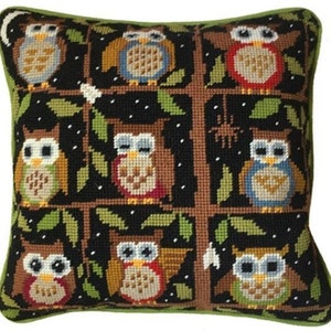 Owl Needlepoint - Etsy