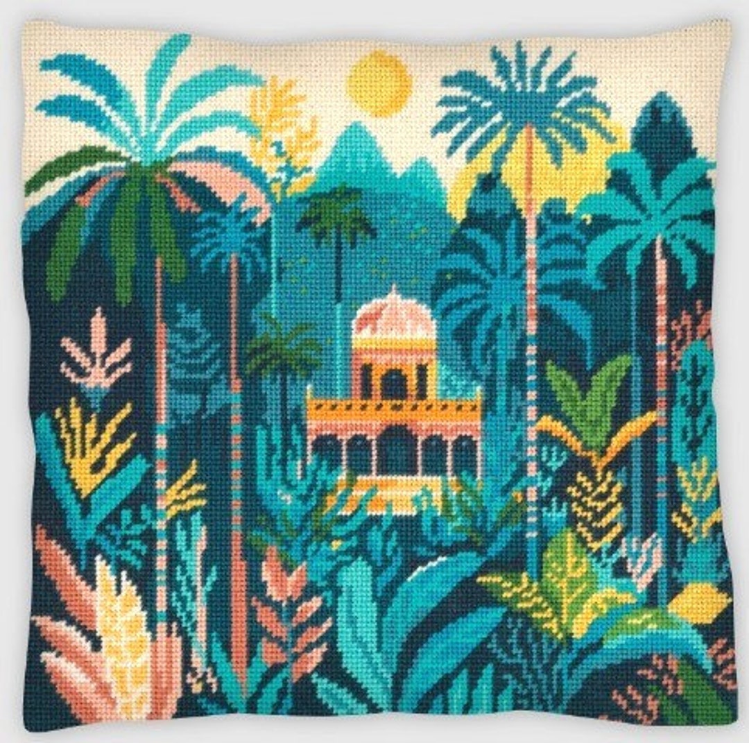 Tapestry Kit, Needlepoint Kit - India Dreams Tapestry Kit, Modern Art ...