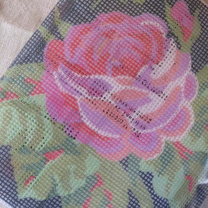 Tapestry Kit, Needlepoint Kit - Victorian Miniature Floral Tapestry ...