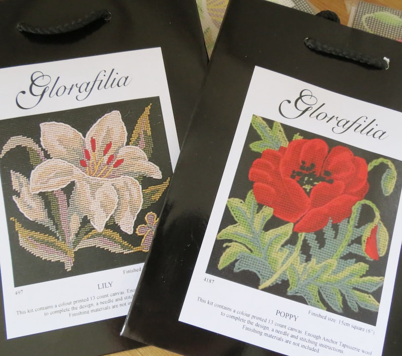 Tapestry Kit Needlepoint Kit Victorian Miniature Floral - Etsy