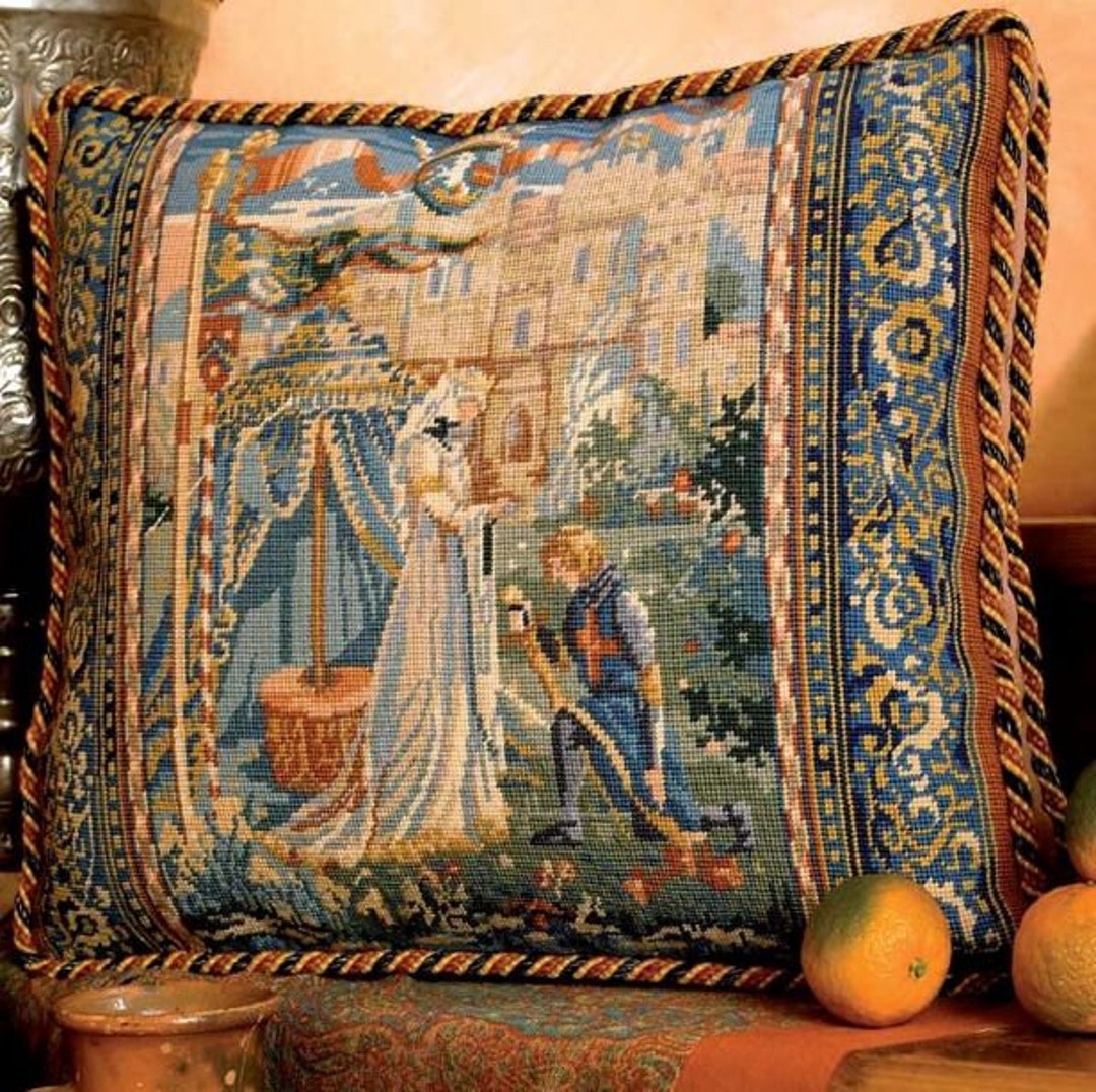 Tapestry Needlepoint Kit – Lancelot and Guinevere - Medieval Premium ...