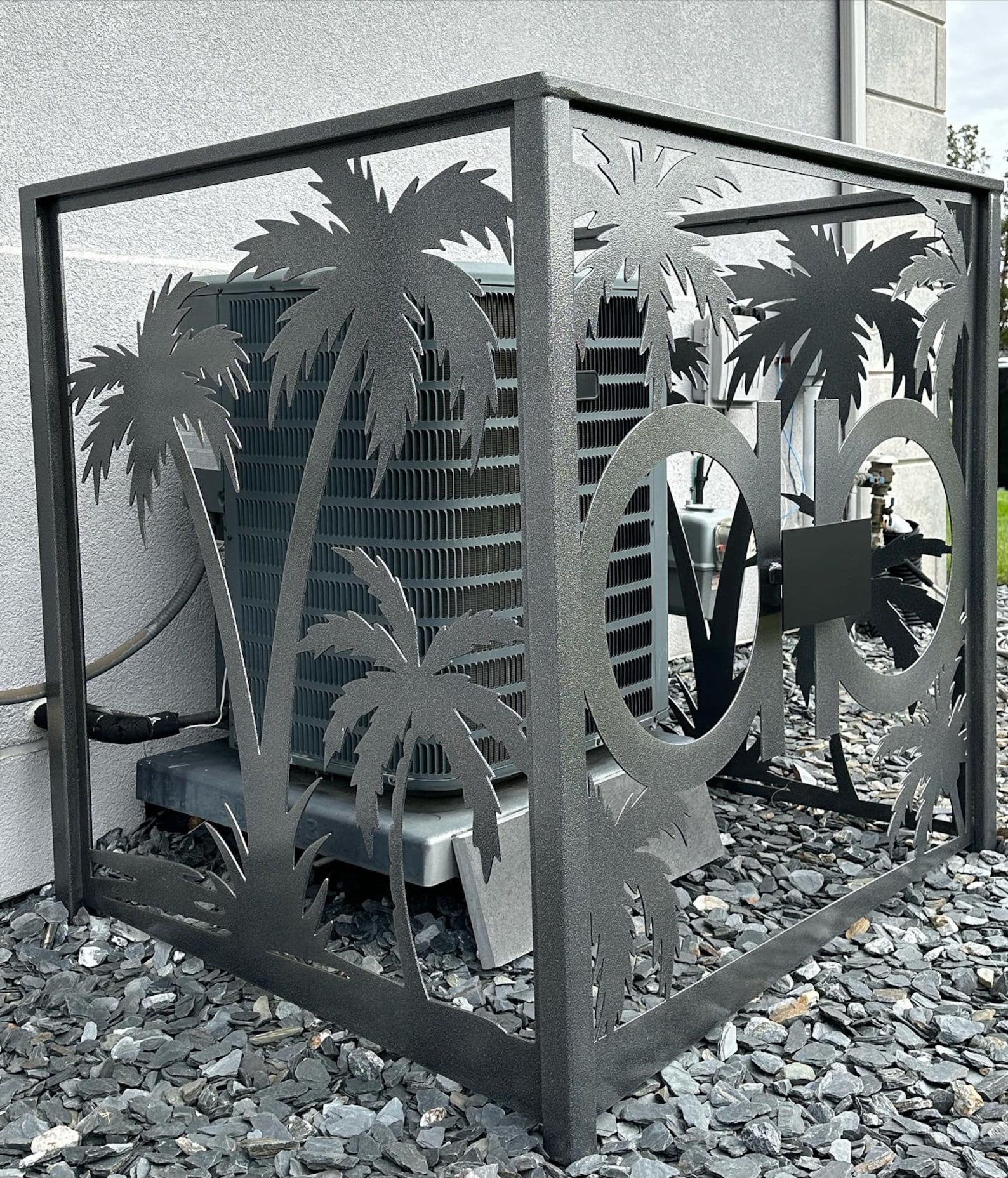 Custom Outdoor Steel Unit Cover| AC UNIT Cage | Custom Made | Powder ...