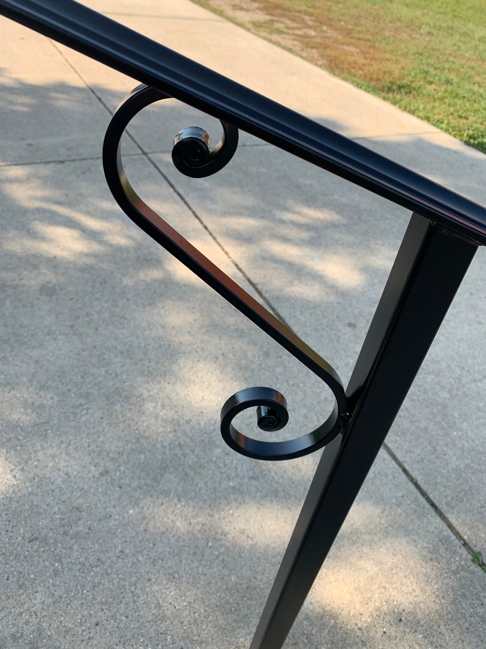 Iron Railing | Custom Handrail | Powder Coated | Wrought Iron Handrail ...