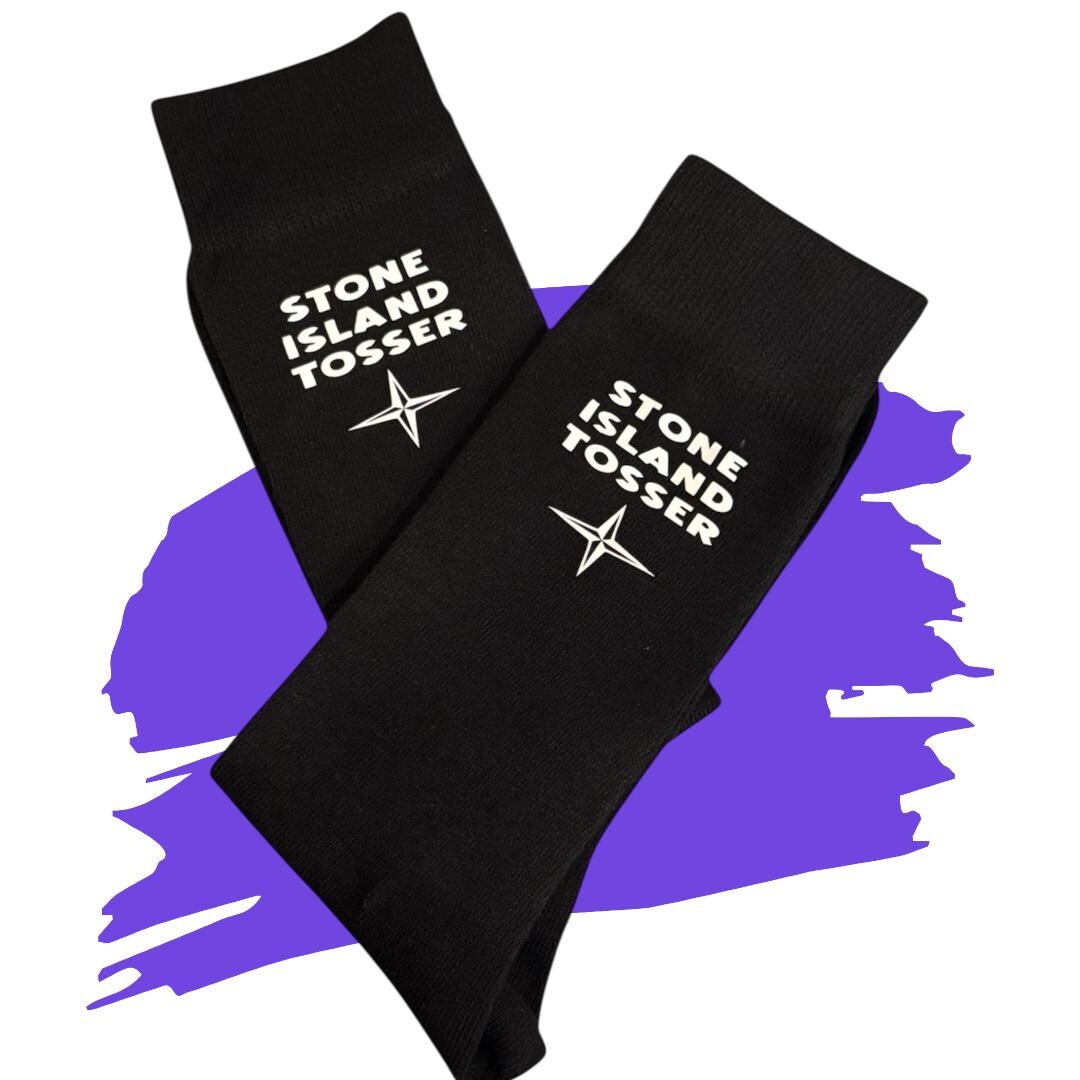 Stone Island Tosser Funny Socks, Novelty Gift - Etsy