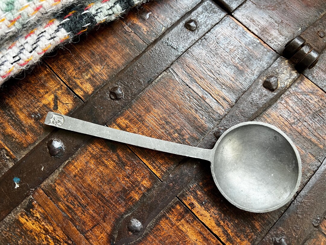 Antique Pewter Spoon Rat Tail, Angel Pewter Mark. - Etsy