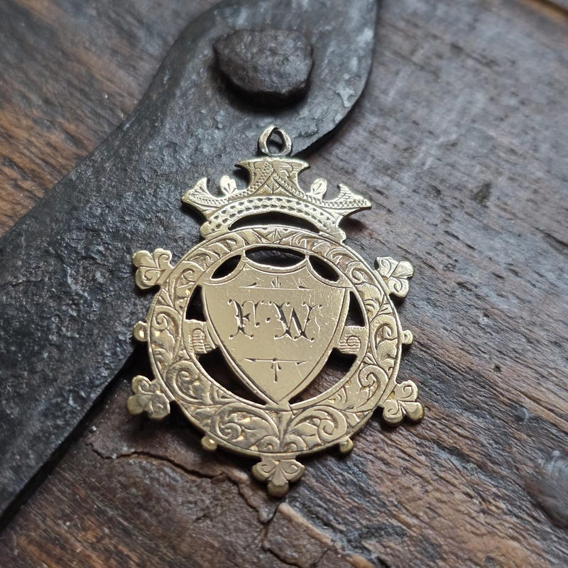 Silver Watch Fob Medal - Etsy