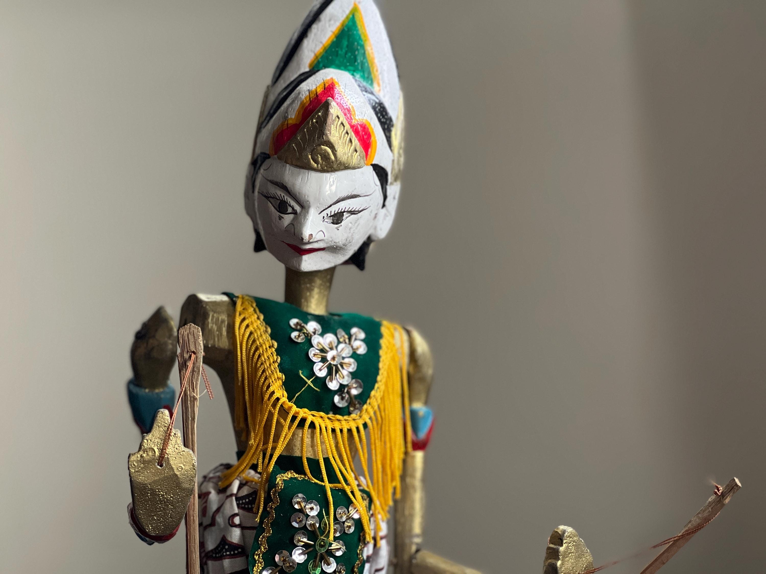 Wayang Golek Wooden Bali Puppet Indonesia Asian Stick Marionette - Etsy