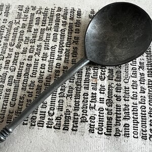 Antique Pewter Spoon - Etsy