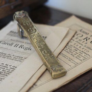 Antique Islamic Traveling Scribes Inkwell Quill Pen Holder Brass ...