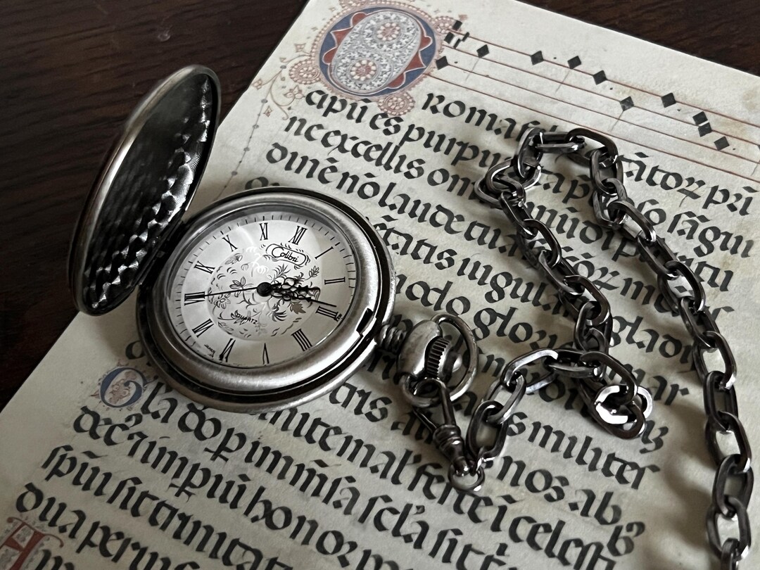 Colibri Pocket Watch Hunter Incl Chain Engraved, Vintage, Good Working ...