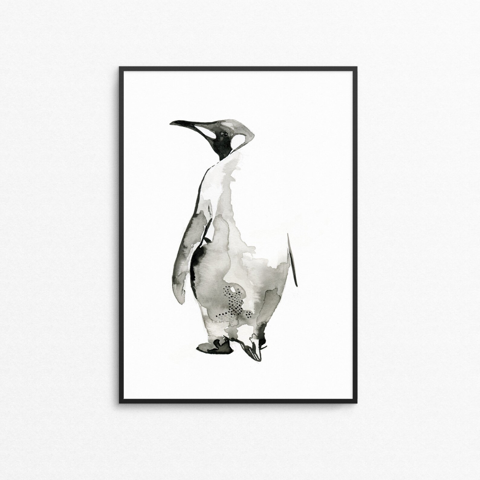 Penguin Art Print From Original Ink Piece | A6, A5, A4, A3 Sizes ...