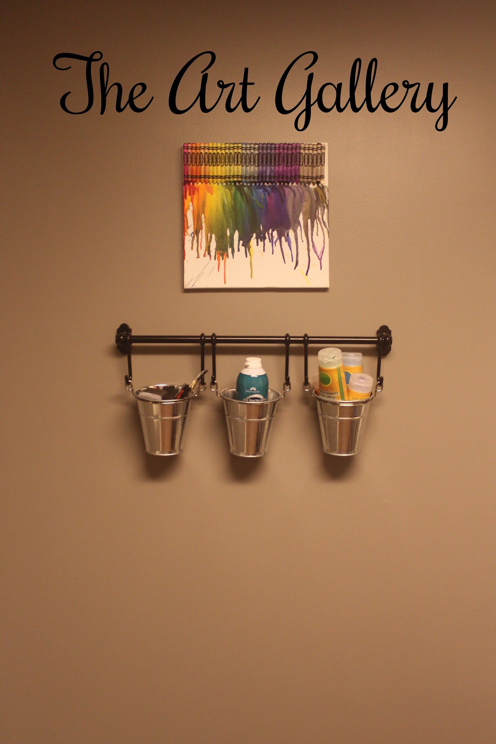The Art Gallery Vinyl Wall Decal Kids Artwork Playroom Wall - Etsy