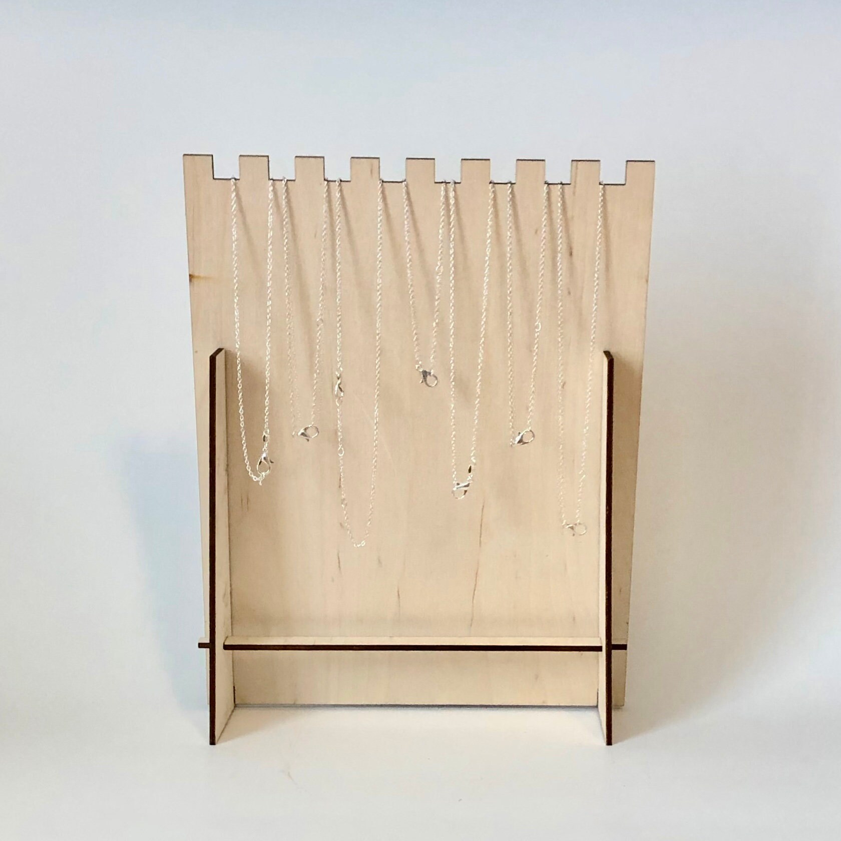 Necklace Display Stand Multiple Necklaces Wooden Necklace | Etsy