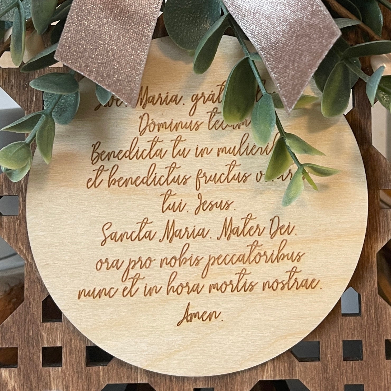 Hail Mary Prayer Sign Ave Maria Prayer Sign Latin Hail Mary - Etsy UK