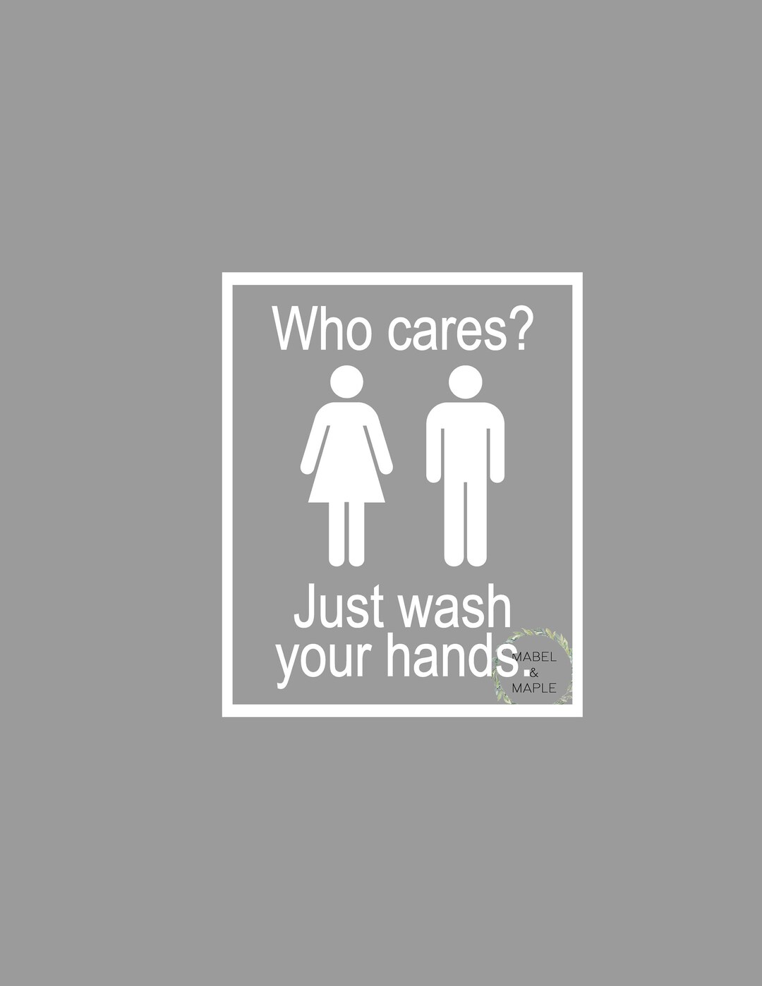 Restroom Sign Decal, Bathroom Decal, Restaurant Decal, Washroom Sign ...