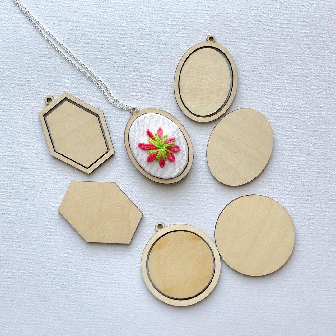 Mini Embroidery Hoop, Small Embroidery Hoop, Embroidery Hoop Necklace ...