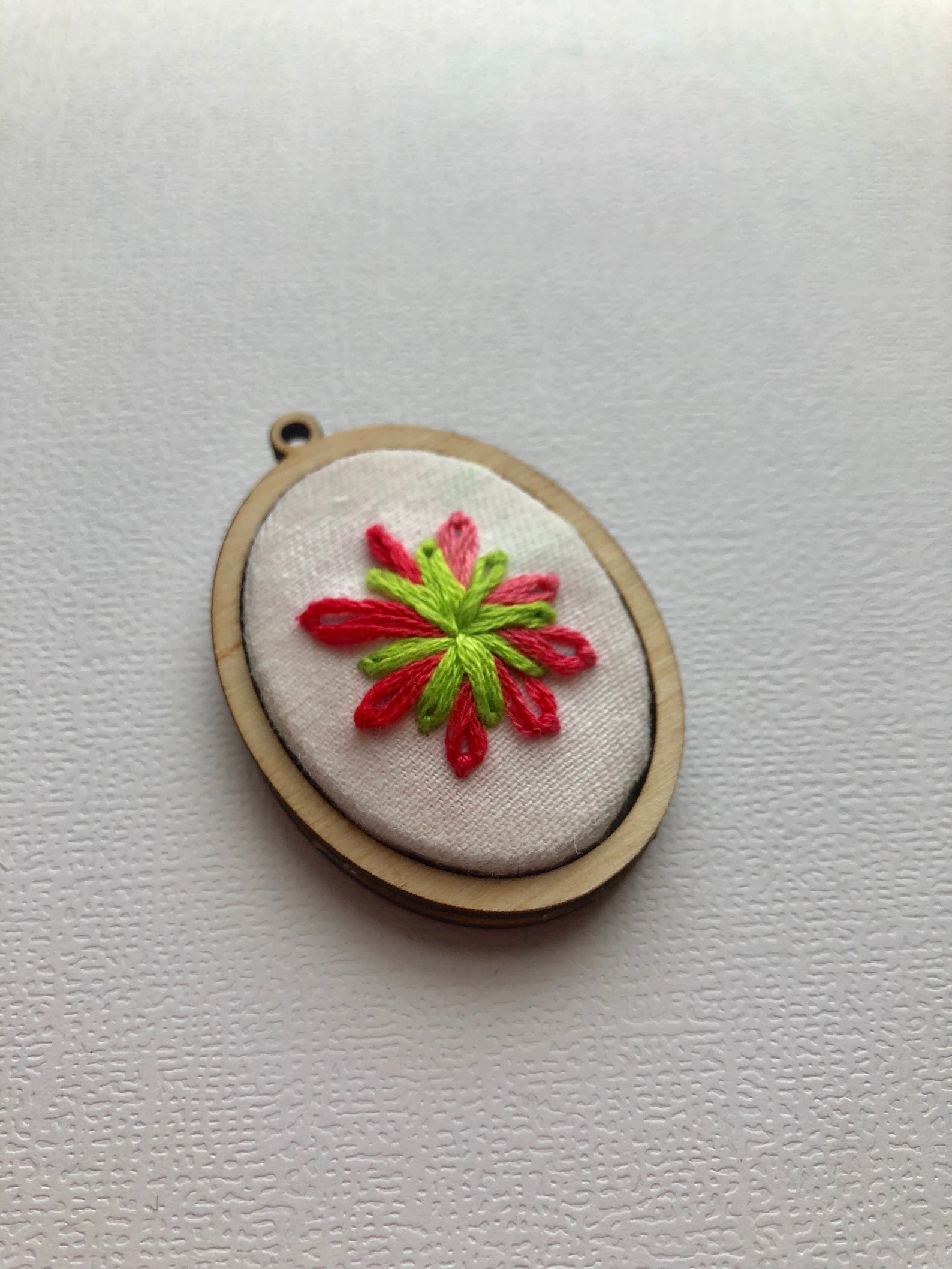 Mini Embroidery Hoop, Small Embroidery Hoop, Embroidery Hoop Necklace ...