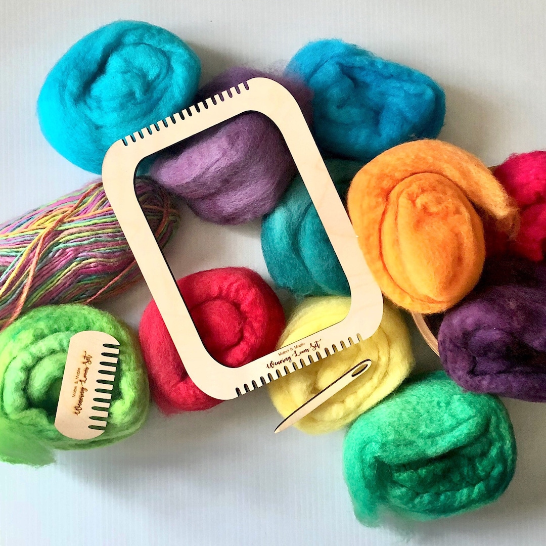 Loom Kit, DIY Crafts, Beginner's Weaving Kit, Kid's Weaving Loom, Lap ...