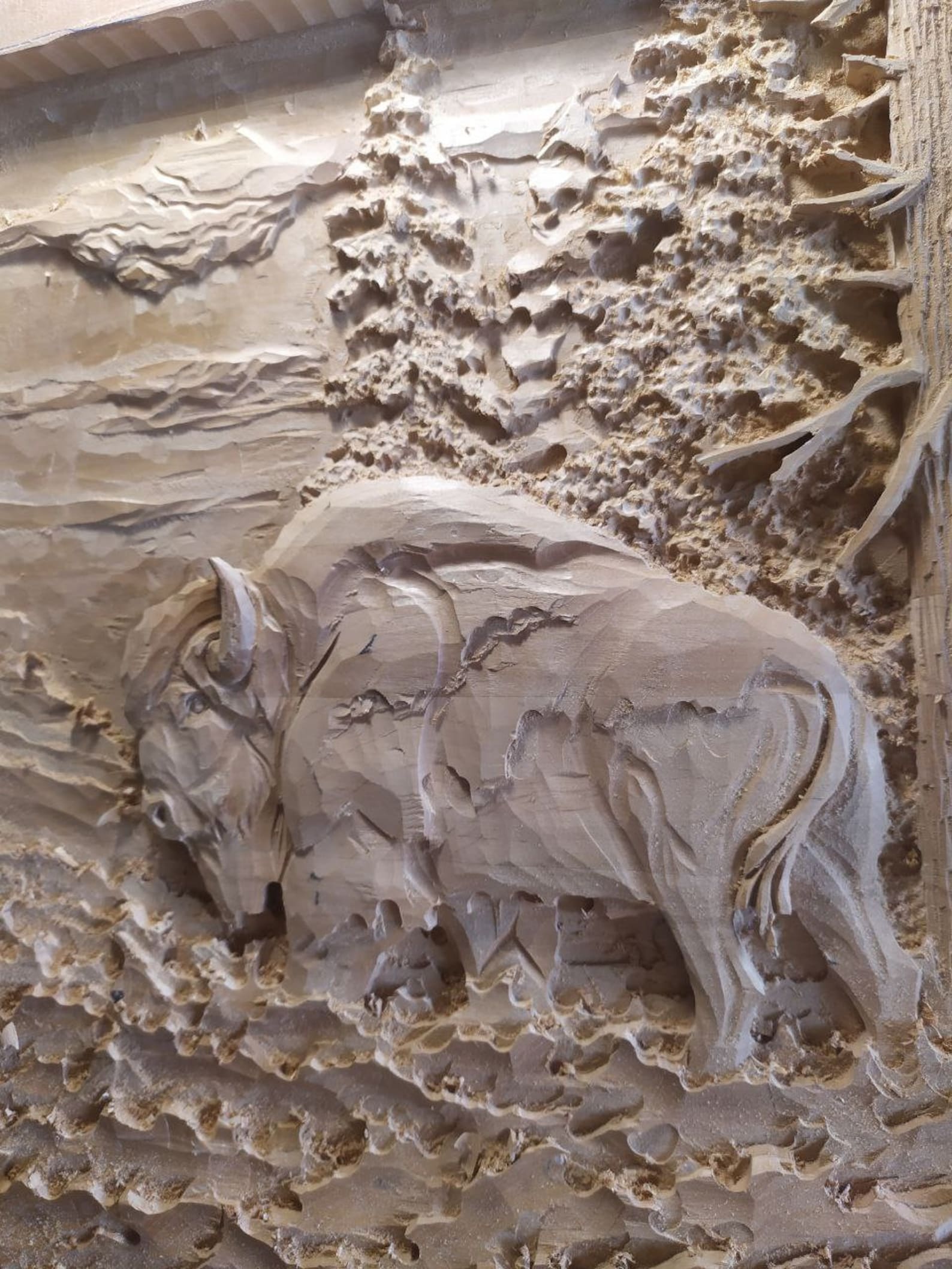 3D Wooden Picture Wood Carving Wall Art Handcarved Mood Pictures Wood ...