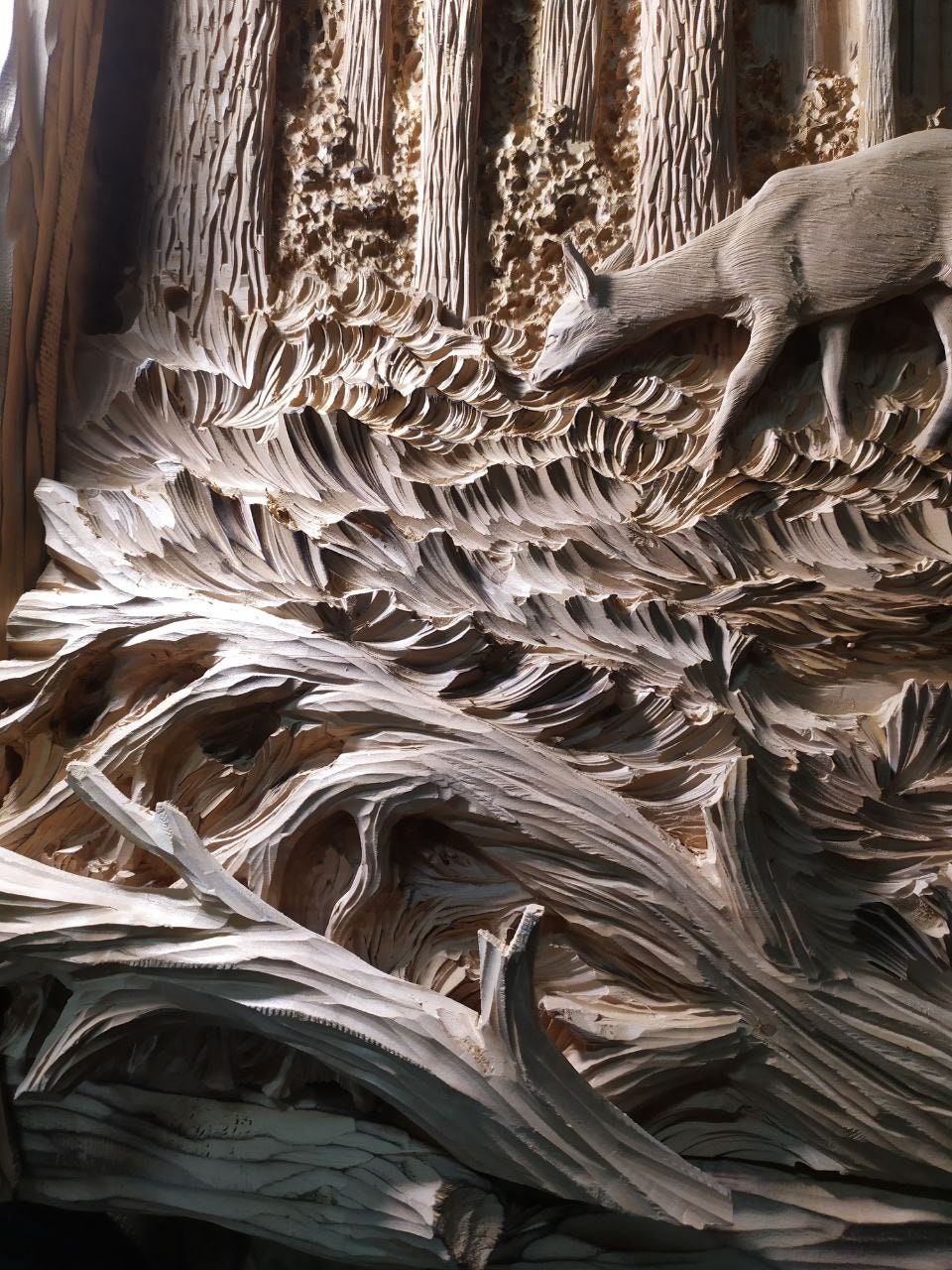 3D Wooden Picture Wood Carving Wall Art Handcarved Wood Carving Mood ...