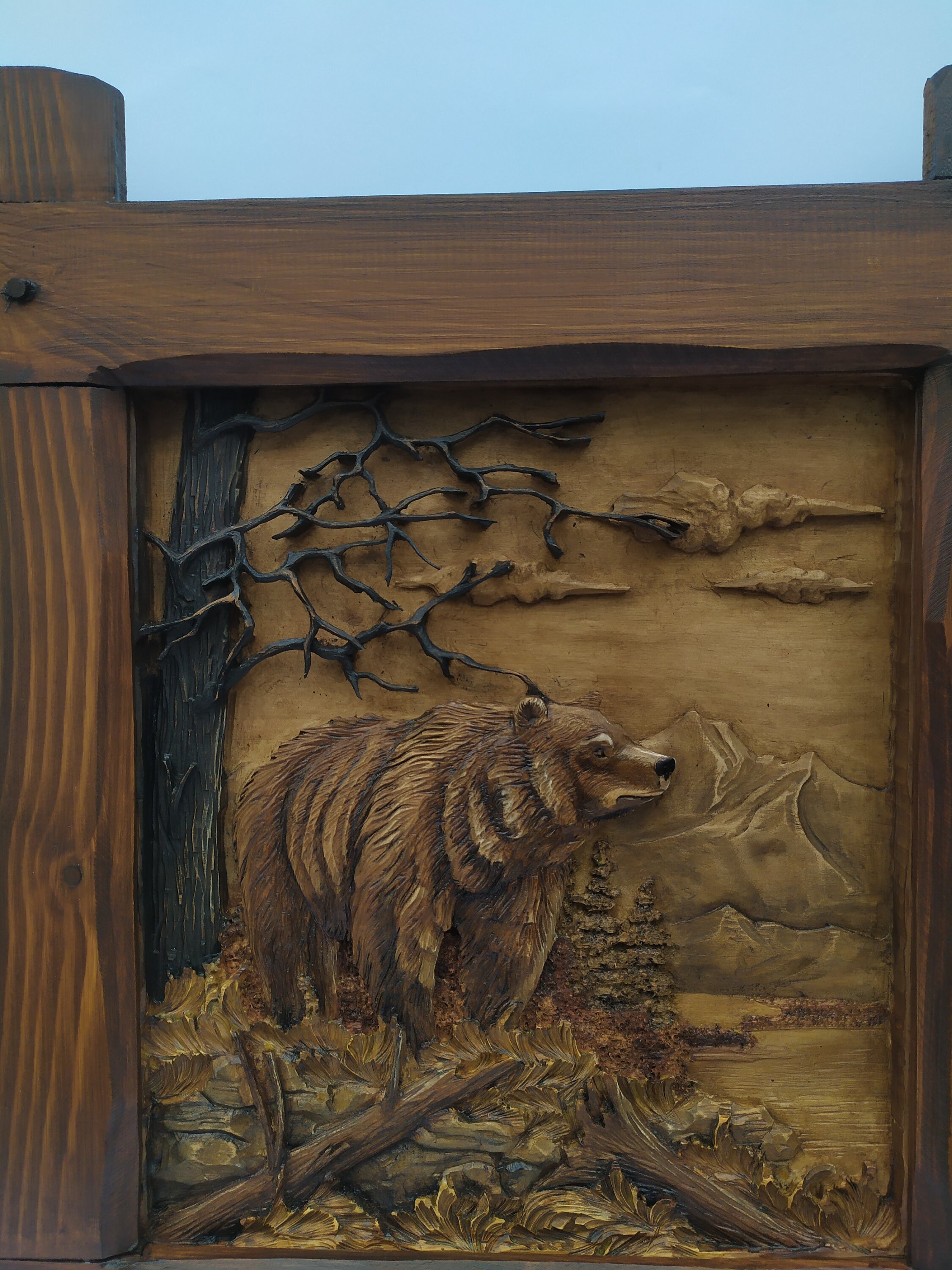 3D Wooden Picture Wood Carving Wall Art Handcarved Mood Pictures Wood ...