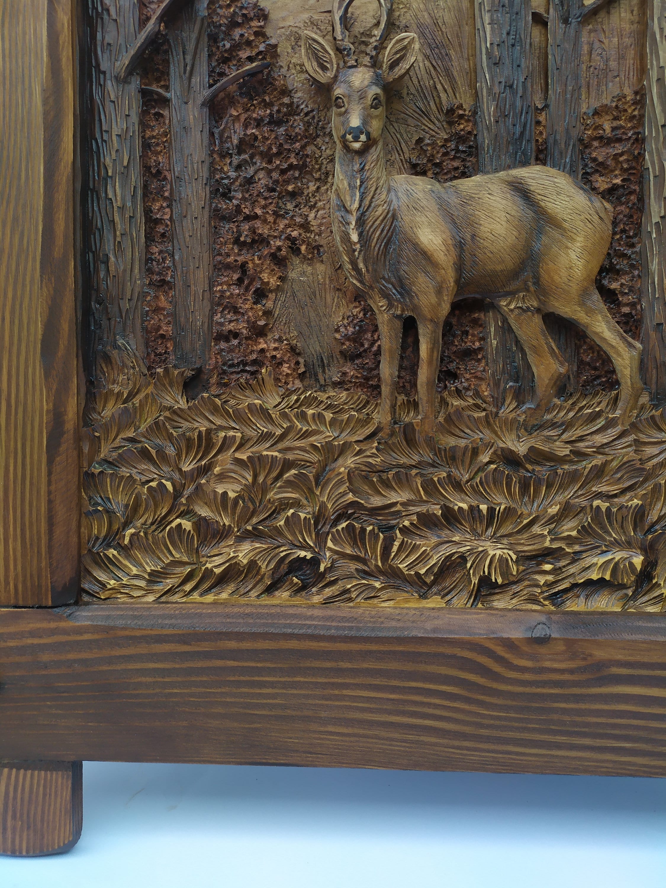 3D Wooden Picture Wood Carving Wall Art Handcarved Wood Carving Mood ...