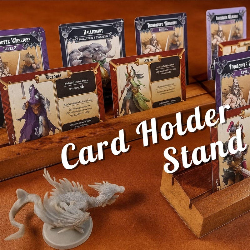 Dnd Card Holder Wood - Etsy UK
