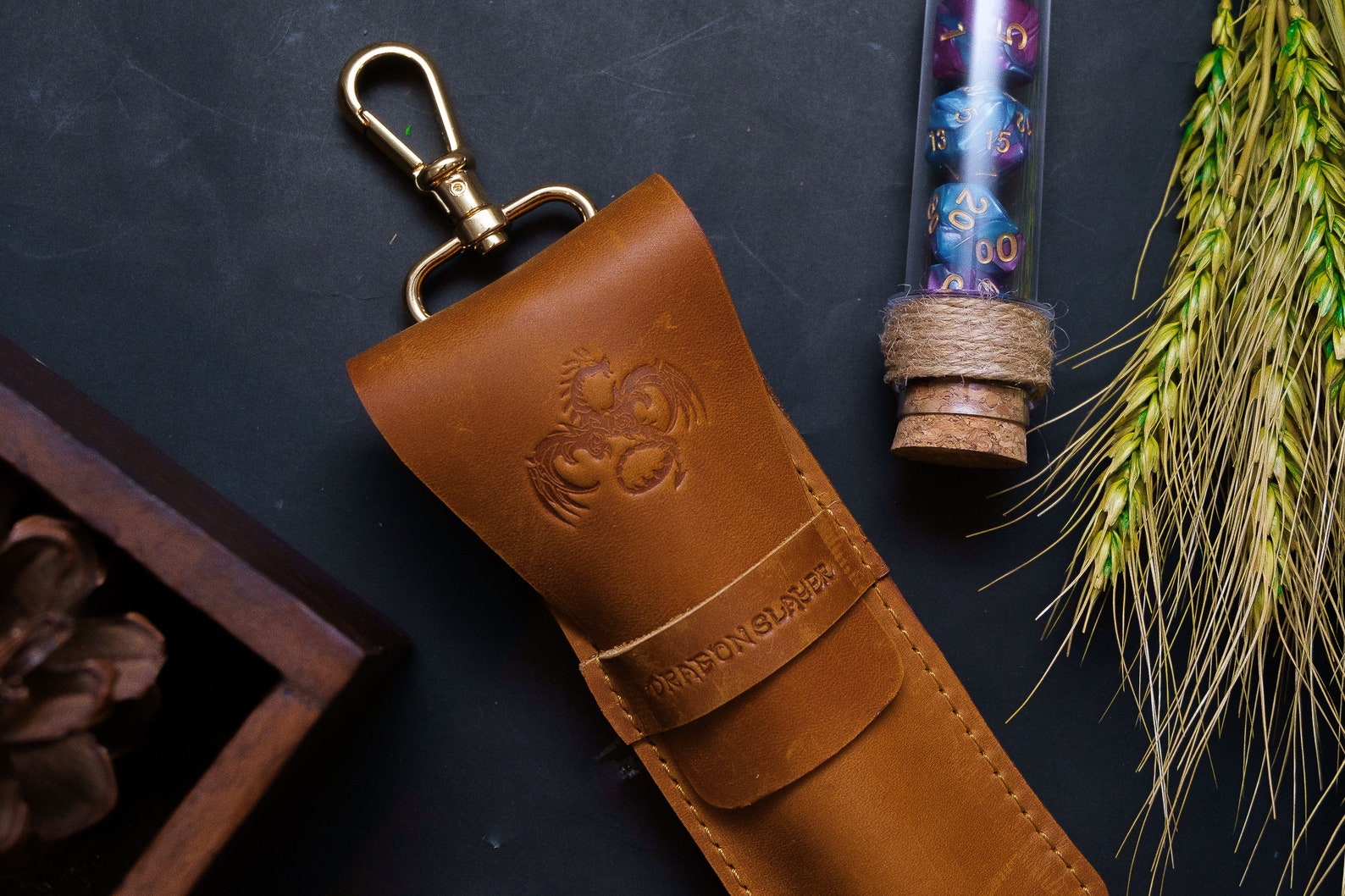 RPG Dice Potion Bag With Fantasy Dice Potion Flask Set: Tan - Etsy