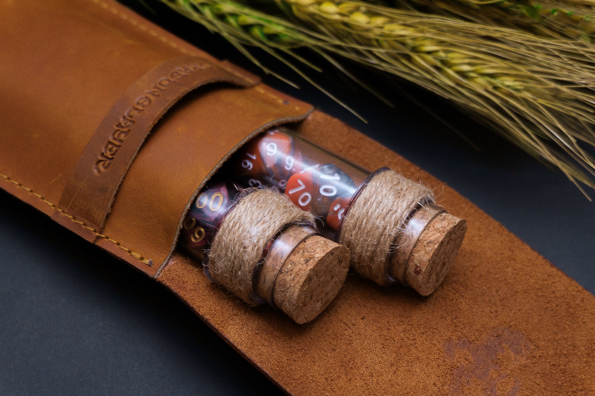 RPG Dice Potion Bag With Fantasy Dice Potion Flask Set: Tan - Etsy UK