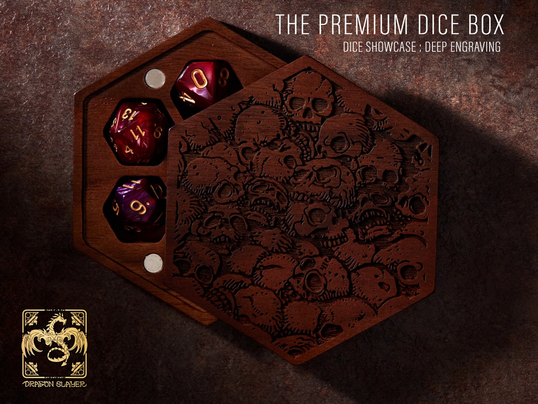 The Skull Dice Box | Premium Dice Box Dnd | Dice Chest Case Holder ...