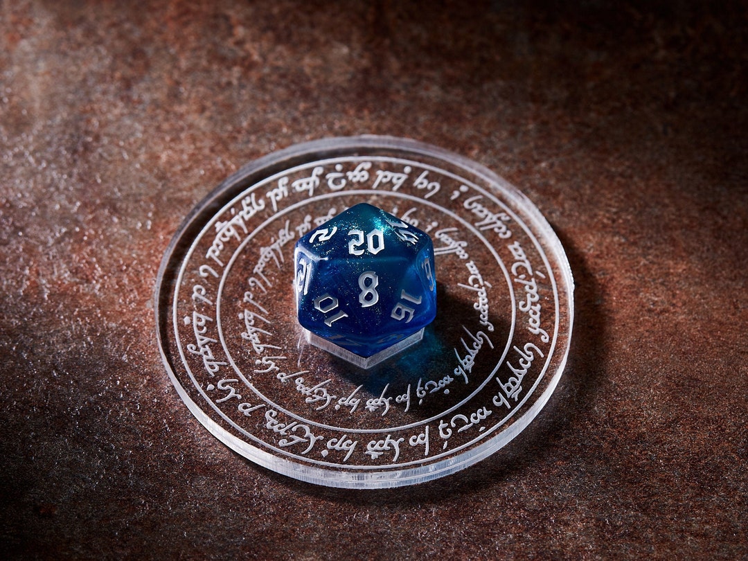 Elves Magic Spells Dice Holder Clear (no Dice Included) | Dice Holder ...