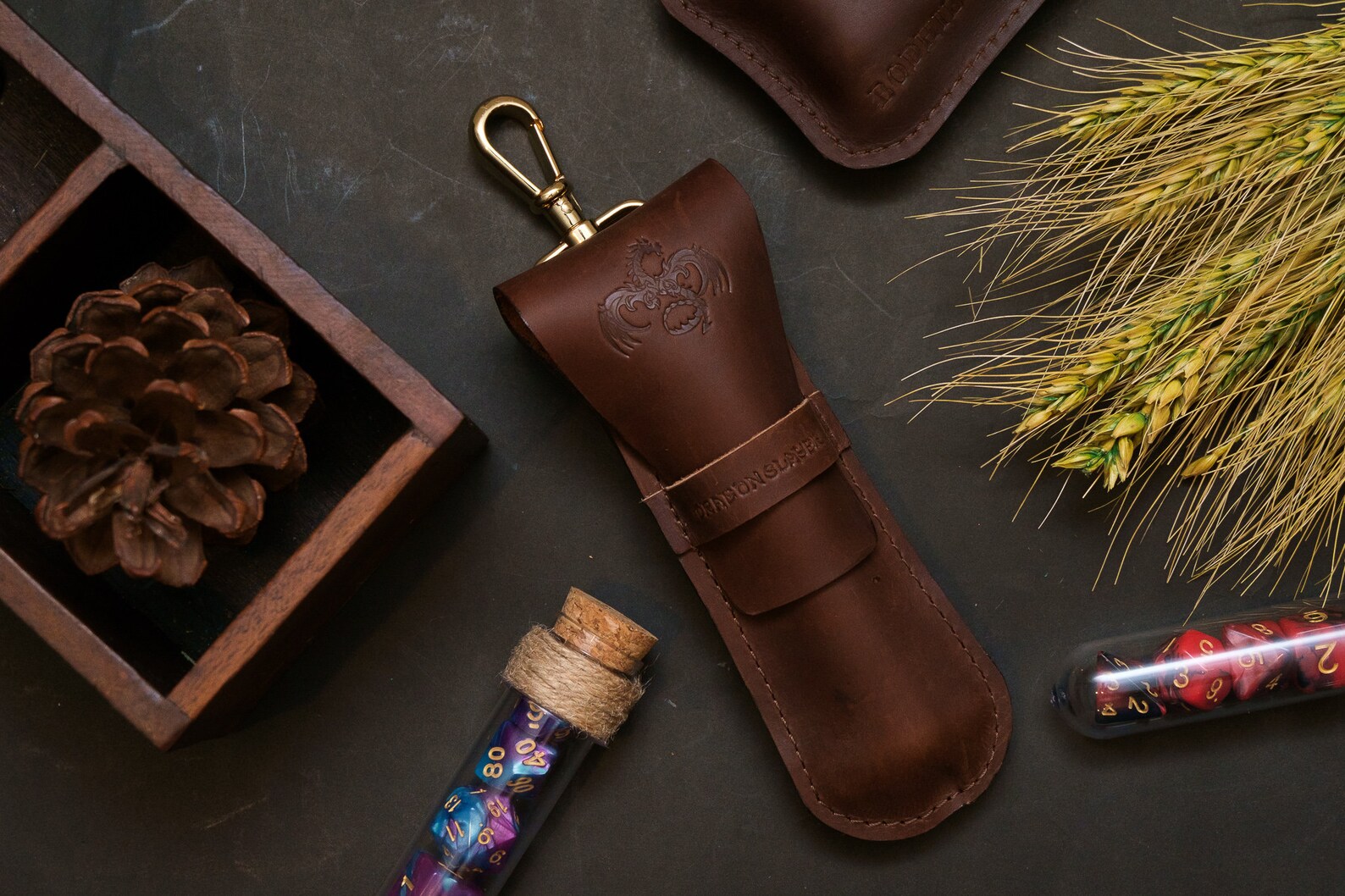 RPG Dice Potion Bag With Fantasy Dice Potion Flask Set: Dark - Etsy