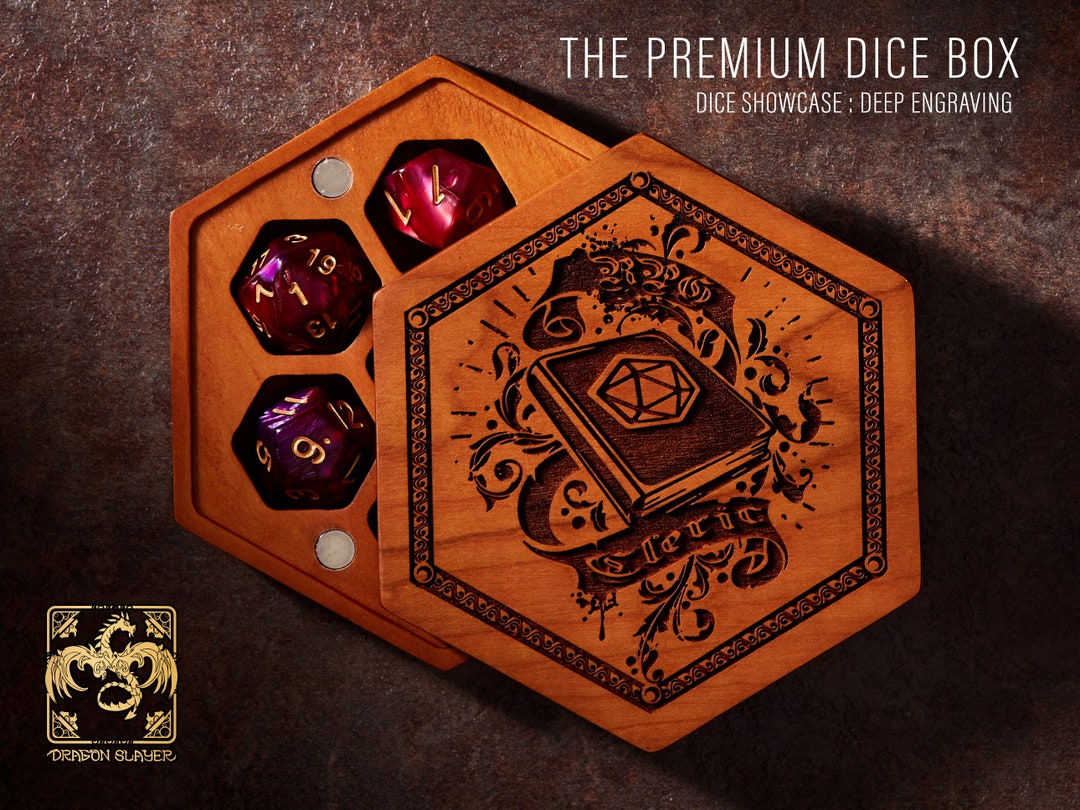 The Cleric Dice Box | Premium Dicebox Dnd | Dice Chest Case Holder ...