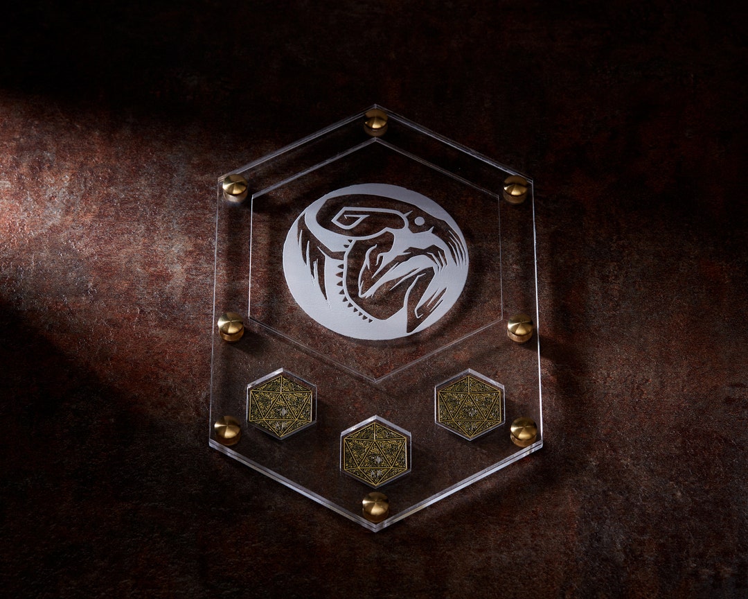 Cthulhu Acrylic Dice Holder Coaster Tray | Clear Acrylic | TRPG ...
