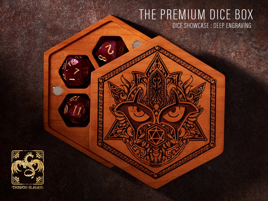 The Warlock Dice Box | Premium Dicebox Dnd | Dice Chest Case Holder ...