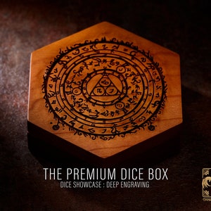 The Magic Spell Dice Box | Premium Dicebox Dnd | Dice Chest Case Holder ...
