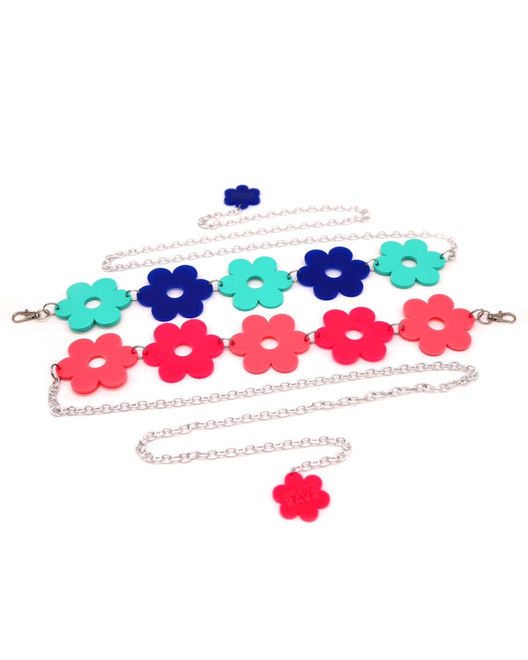 Flower Power Belt | Rave Belt - Rave Jewelry - Chain Belt - Rave Wear ...