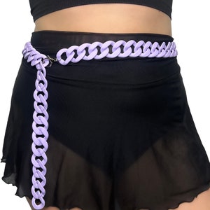 Curb Chain Belts | Rave Belt - Rave Jewelry - Chain Belt - Rave Wear ...