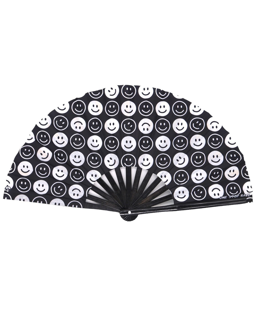 All Smiles Hand Fan | Rave Hand Fan - Festival Hand Fan - Rave Fan ...