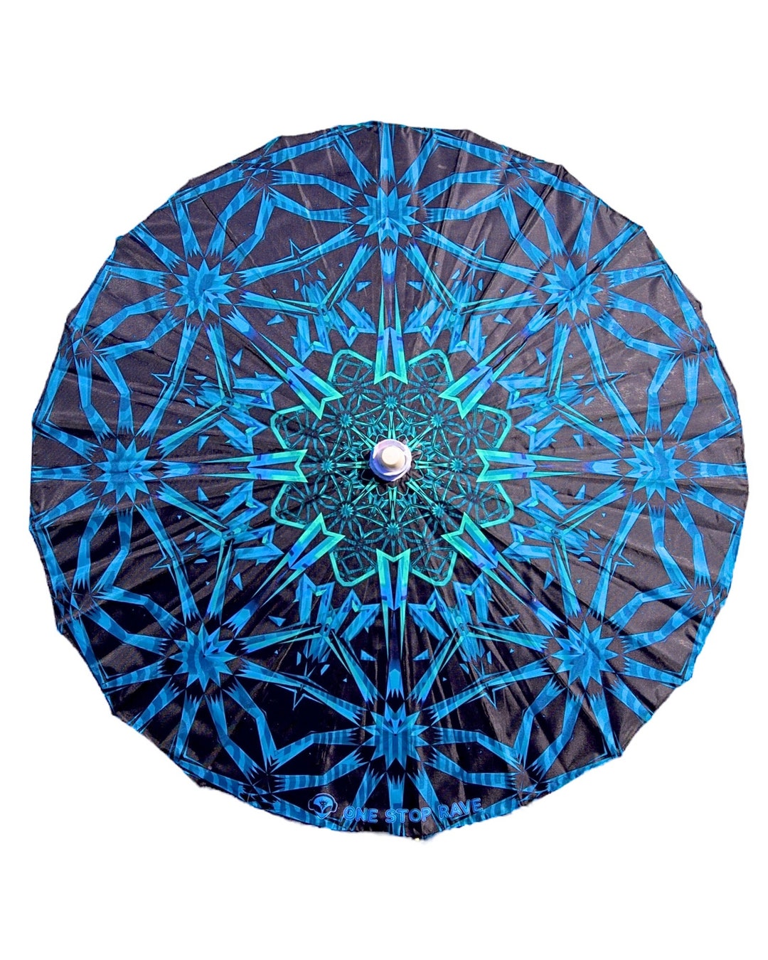 Fractals Parasol | Festival Parasol - Rave Parasol - Geometry Parasol ...