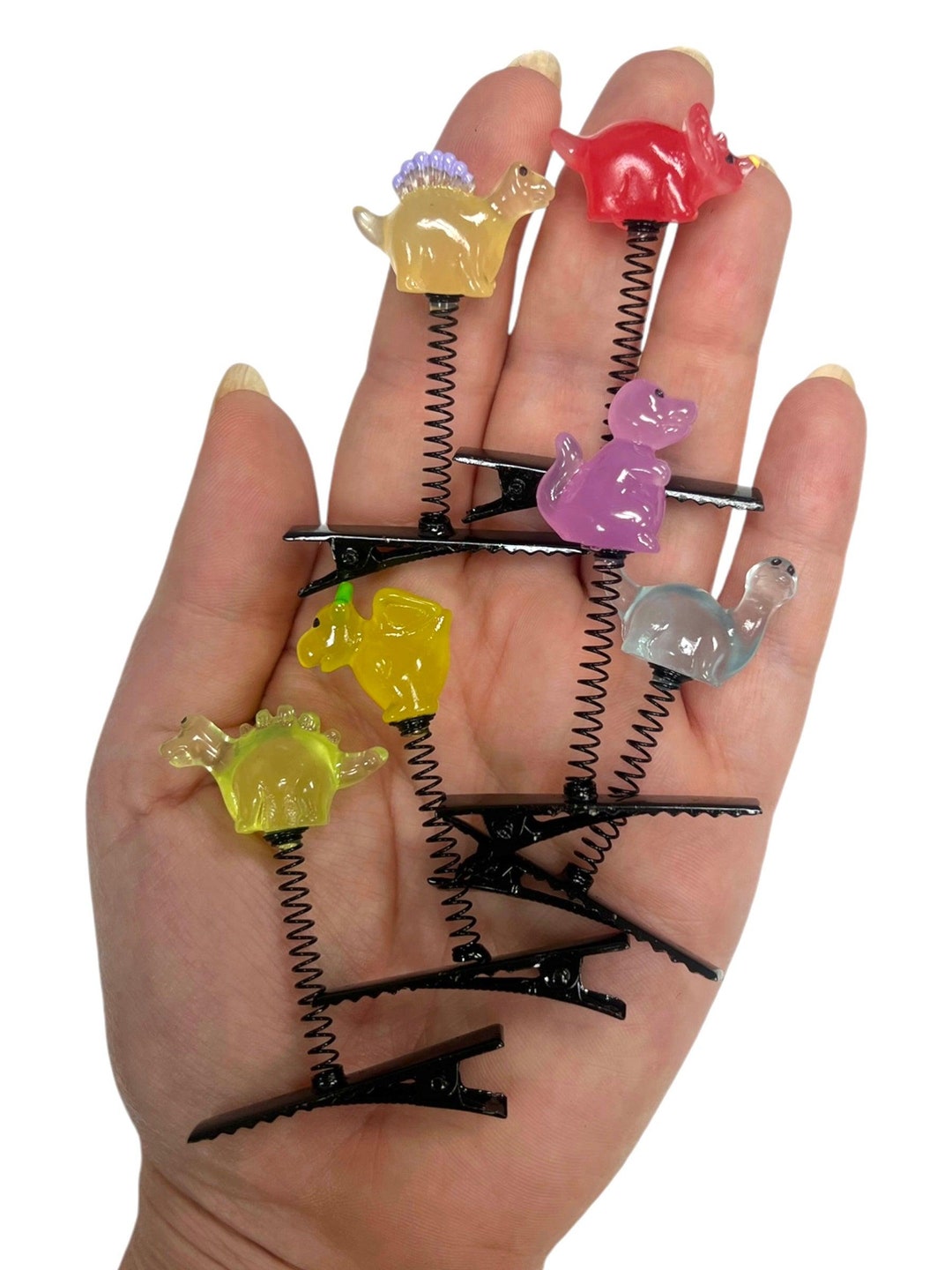 Dinosaur UV Sprout Clips 6-PC Set | Rave Sprouts - Festival Trinkets ...