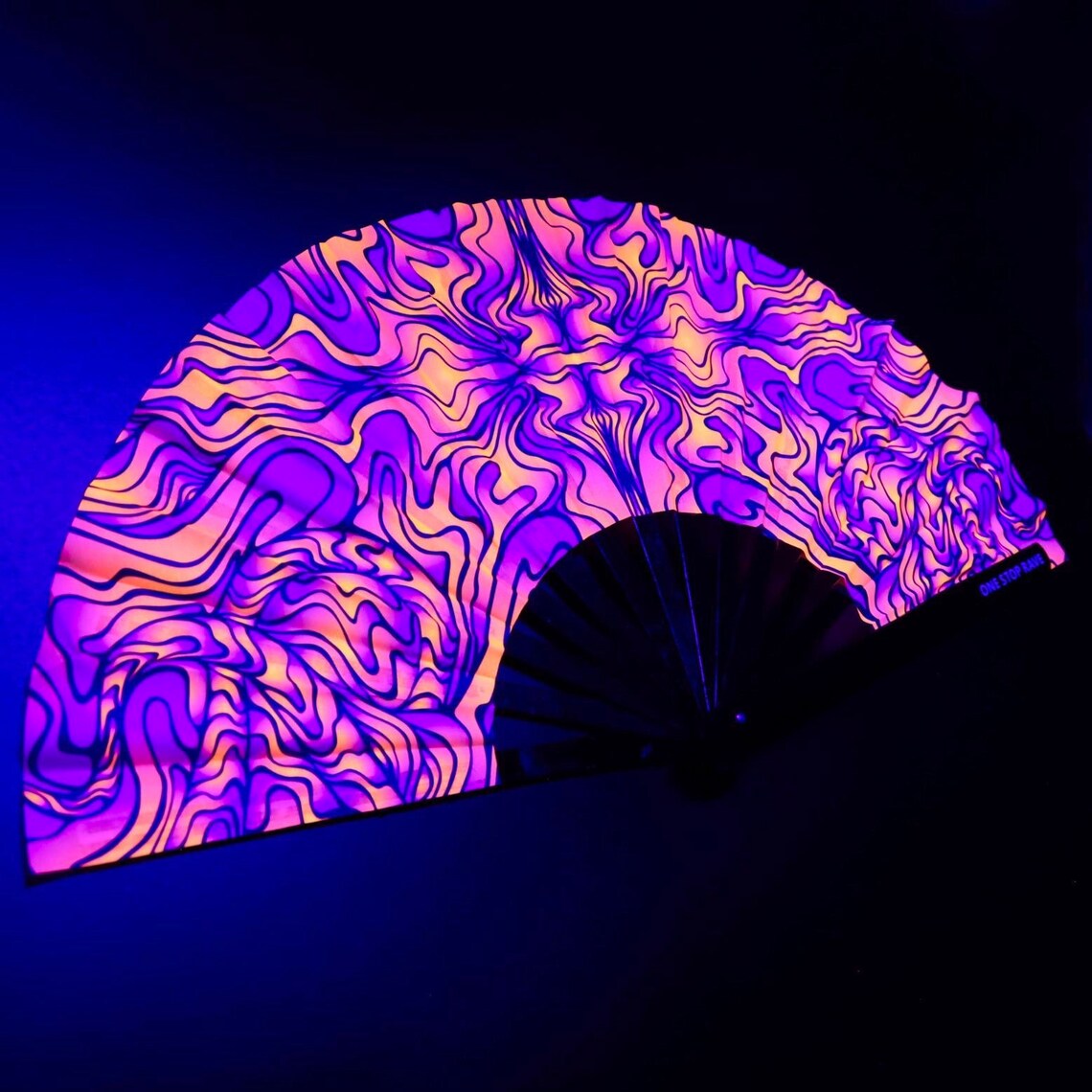 Amethyst Fire Hand Fan rave Hand Fan Festival Hand Fan Rave - Etsy