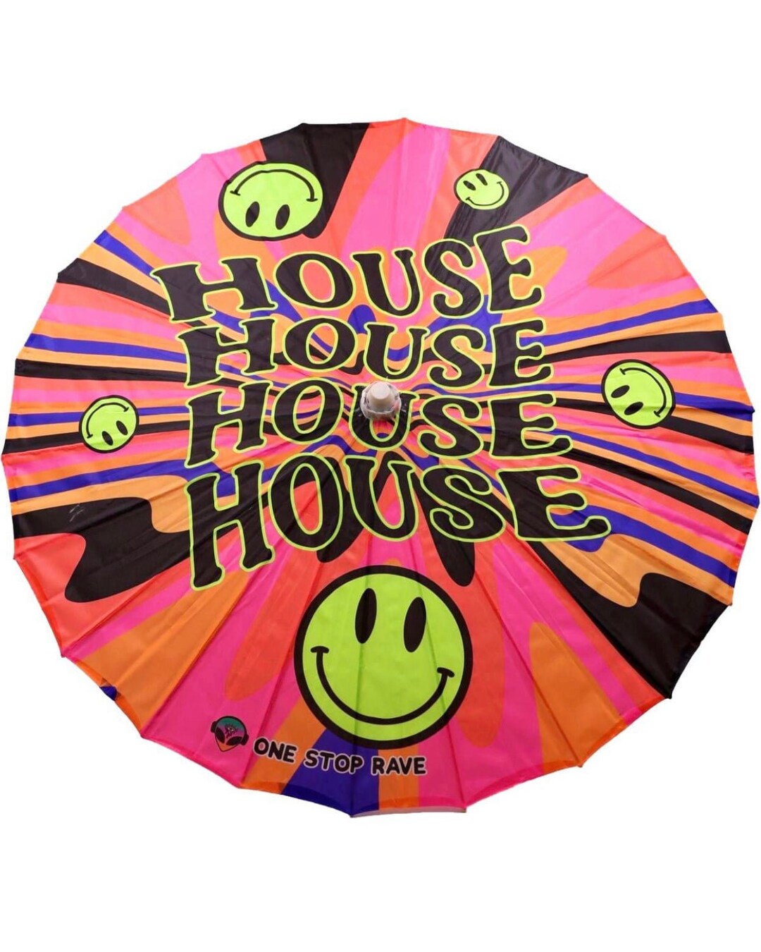 House Head Parasol | Festival Parasol - Rave Parasol - Festival ...