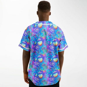 Shroomin Blue Jersey (rave Jersey, Festival Jersey, Rave Top, Festival ...