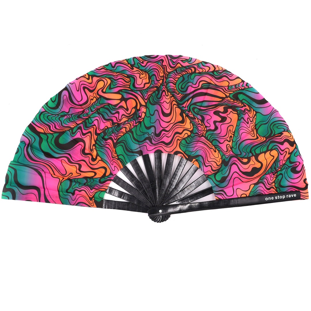 Extraterrestrial Hand Fan | Rave Hand Fan -festival Hand Fan - Red ...