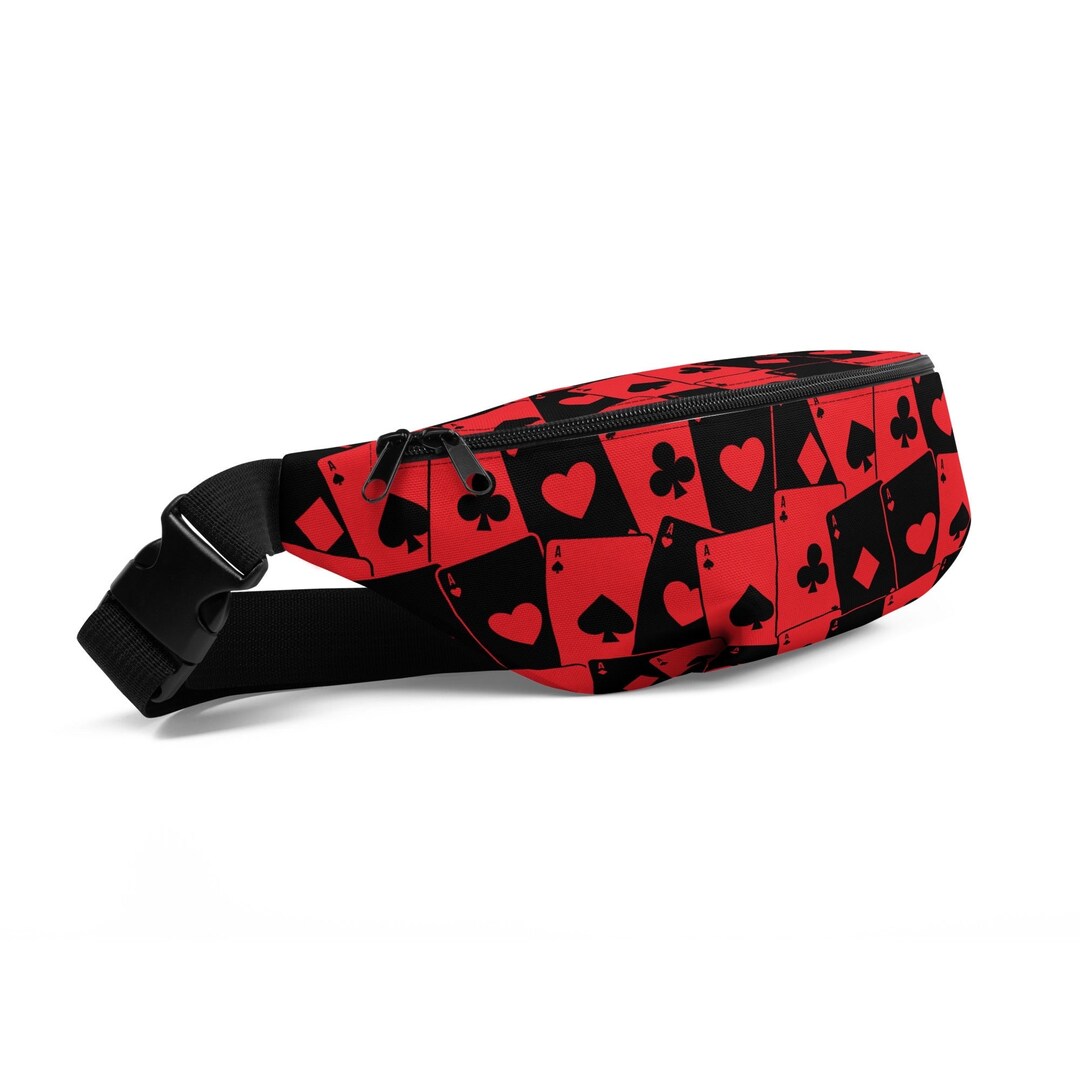 Ace of Hearts Fanny Pack | Festival Bag - Rave Bag- Festival Chest Bag ...