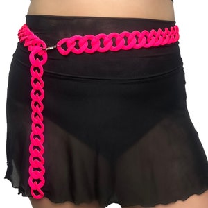 Curb Chain Belts | Rave Belt - Rave Jewelry - Chain Belt - Rave Wear ...