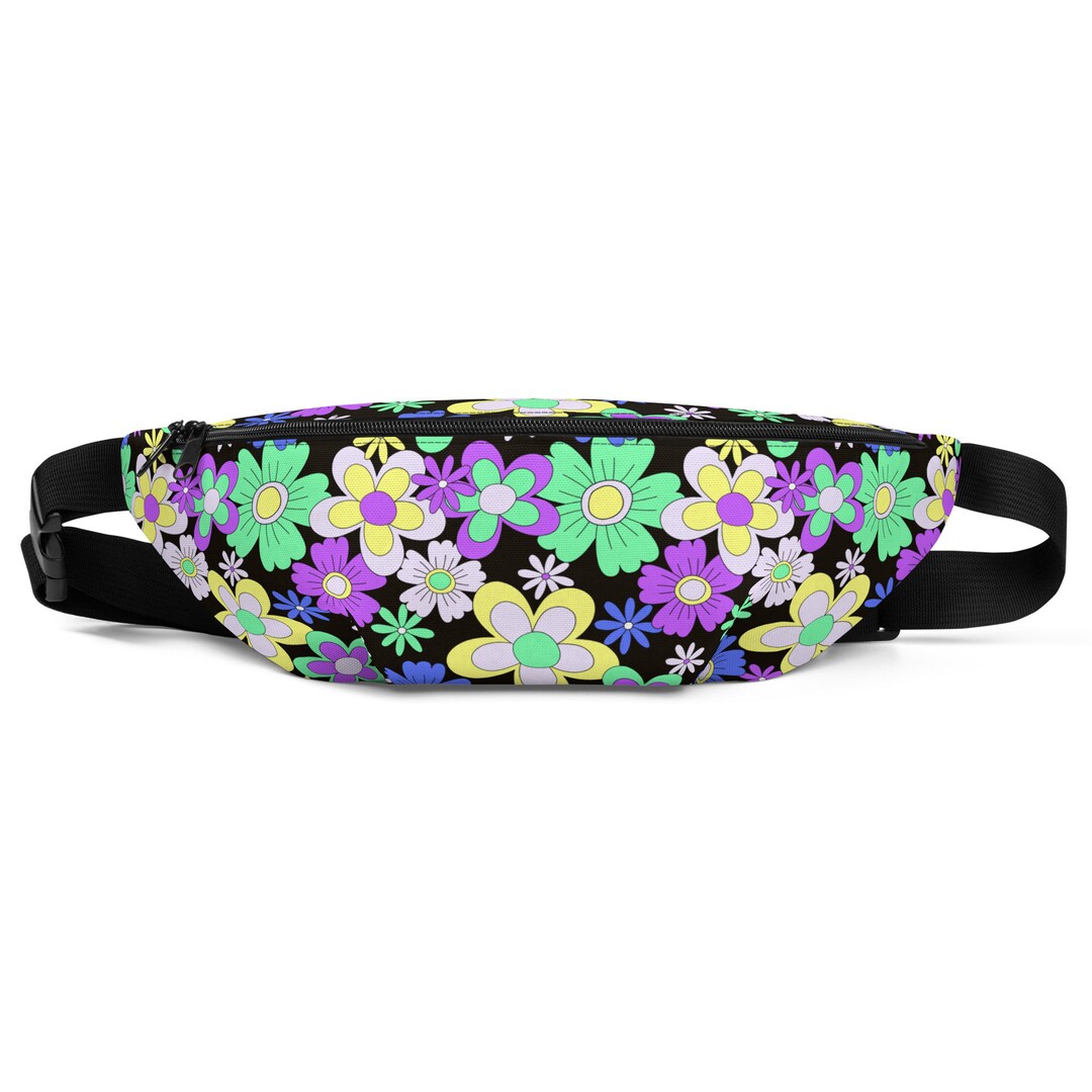 Crazy Daisy Fanny Pack | Festival Bag - Rave Bag- Festival Chest Bag ...