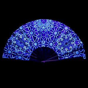 Fractals Hand Fan Rave Hand Fan Festival Hand Fan Rave Fan Festival Fan ...